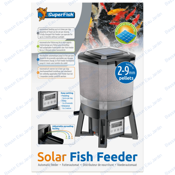 SF SOLAR FISH FEEDER - Bassin Eau Jardin